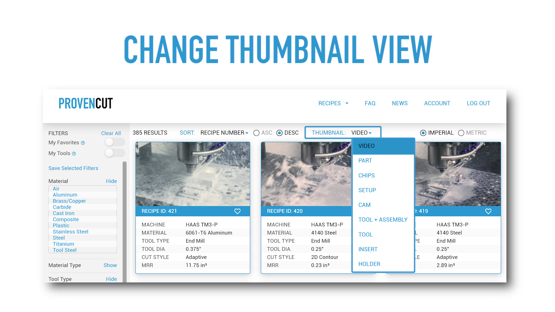 NEW FEATURE ADDED: THUMBNAIL VIEW OPTIONS Make Searching Easier ...